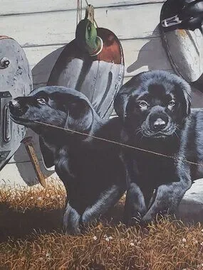 Phillip Crowe | Art | Art Print Phillip Crowe The Wise Guys Black Lab ...